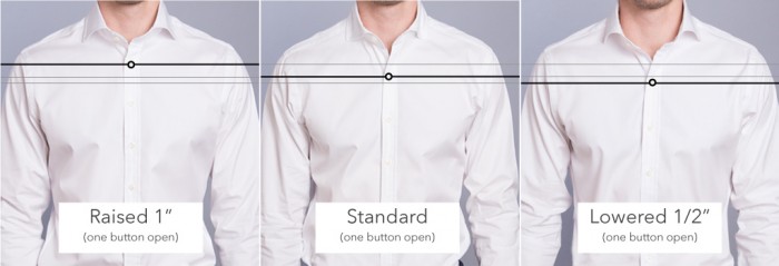 Shirts: Top Button Placement - Proper Cloth Help