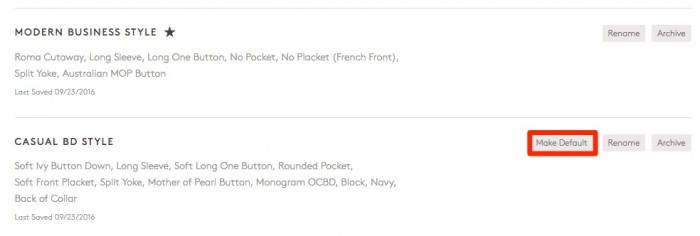 Managing Your Custom Shirt Style Profiles - Proper Cloth Help