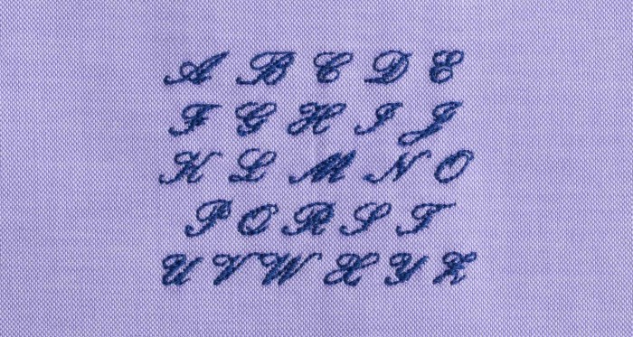 Dress Shirt Monogram Styles - Proper Cloth Help