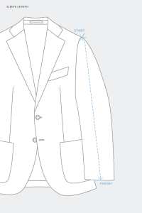 How to Measure a Jacket: Sleeve Length - Proper Cloth Help