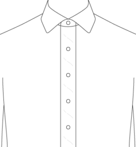 Dress Shirt Front Placket Types - Proper Cloth Help