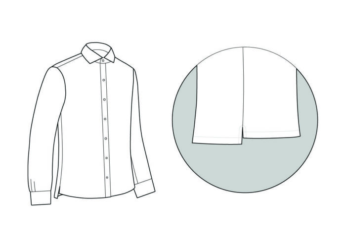 Dress Shirt Hem Types - Proper Cloth Help