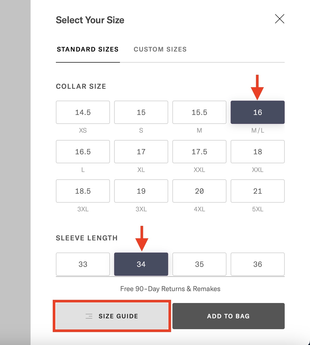 Standard Sizes, Types of Fit, and Size Charts - Proper Cloth Help